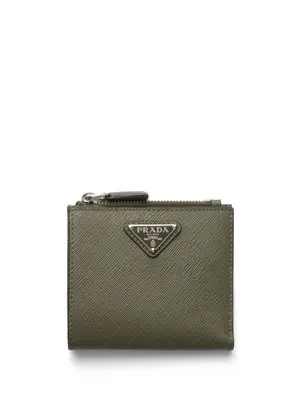 Prada Small Saffiano Leather Wallet - Green