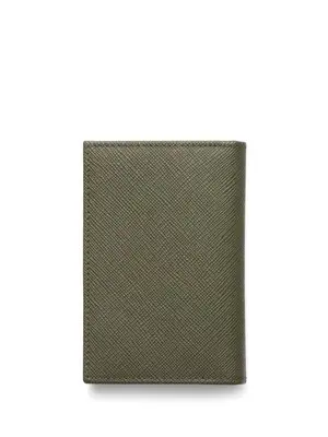 Prada Logo-plaque Saffiano Leather Wallet