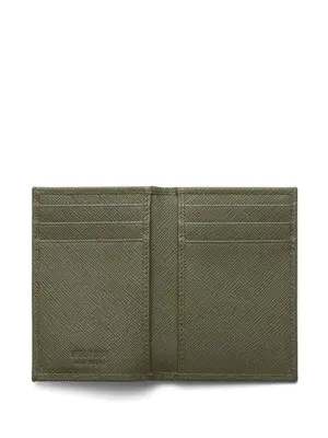 Prada Logo-plaque Saffiano Leather Wallet