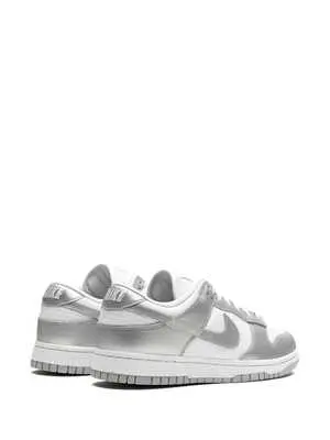 Nike Dunk Low Metallic Silver Sneakers - White