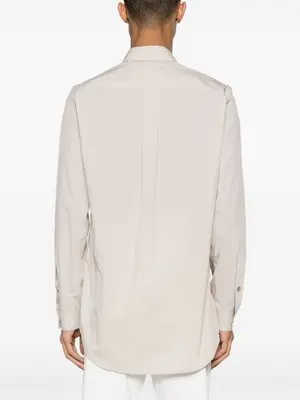 TEN C Classic-collar Poplin Shirt