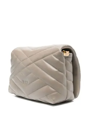Pinko Classic Love Click Puff Crossbody Bag - Grey