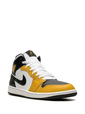 JORDAN Air 1 Mid Ochre Sneakers - Yellow