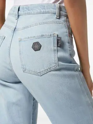 Philipp Plein High-rise Straight-leg Jeans