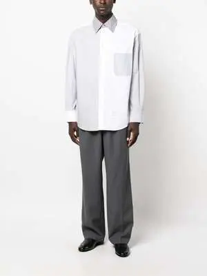Thom Browne 4-bar Long-sleeve Shirt - White