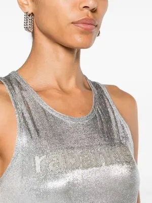 Rabanne Metallic-finish Sleeveless Maxi Dress