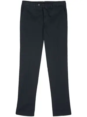 DELL'OGLIO Honeycomb Tapered Cotton Chinos - Blue