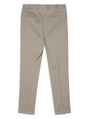 DELL'OGLIO Tapered Wool Chino Trousers
