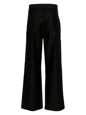 DANTON Straight-leg Cotton Trousers - Black