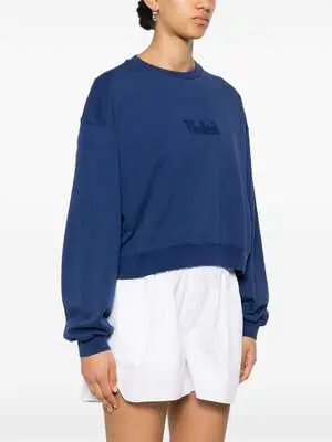Woolrich Logo-embroidered Cotton Sweatshirt - Blue