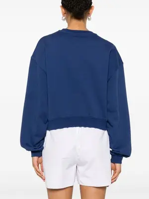 Woolrich Logo-embroidered Cotton Sweatshirt - Blue