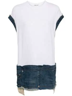 UNDERCOVERISM Denim-trim Cotton Top