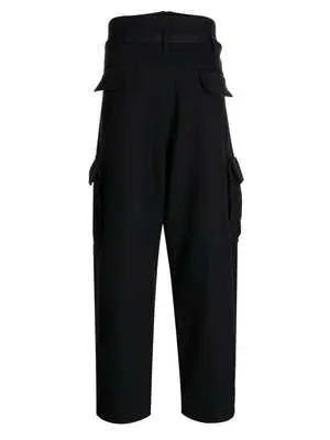 Comme Des Garçons Cargo-pocket Cotton-blend Wide-leg Trousers
