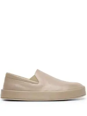 Marsèll Cassapelle Leather Slip-on Sneakers - Neutrals