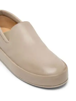 Marsèll Cassapelle Leather Slip-on Sneakers - Neutrals