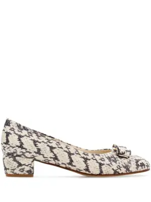 FERRAGAMO Vara 30mm Leather Pumps