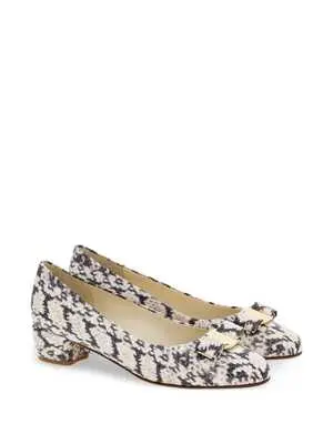 FERRAGAMO Vara 30mm Leather Pumps