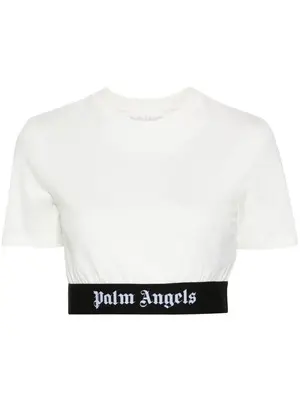 Palm Angels Elasticated T-shirts For Women