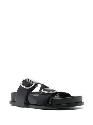 JIL SANDER Buckled Leather Sandals