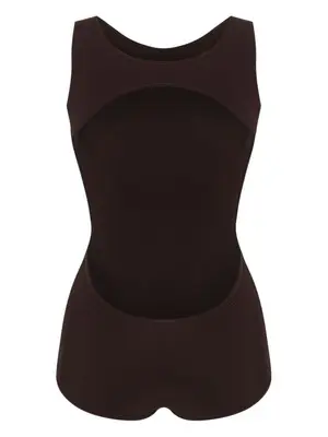 JIL SANDER Logo-print Open-back Swimsuit
