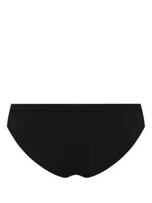 JIL SANDER Elasticated Waistband Bikini Bottom - Black