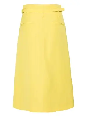 JIL SANDER A-line Midi Skirt - Green