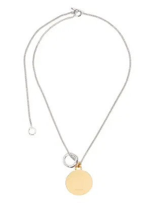 JIL SANDER Medallion Pendant Necklace - Gold