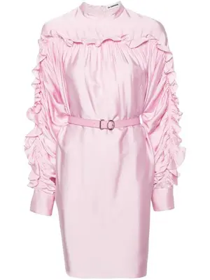 JIL SANDER 129 Satin Midi Dress