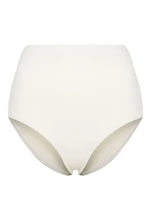 JIL SANDER High-waisted Bikini Bottom - White
