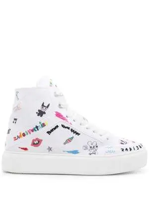 Zadig&Voltaire High Flash Flatform Sneakers