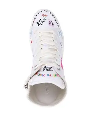 Zadig&Voltaire High Flash Flatform Sneakers