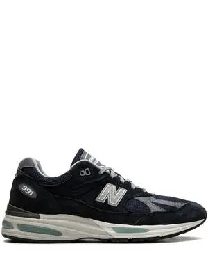 NEW BALANCE 991v2 Suede Sneakers - Blue