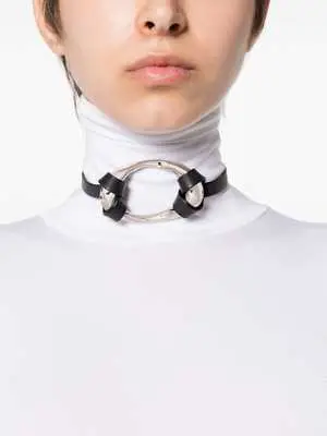 JIL SANDER Leather Choker Necklace