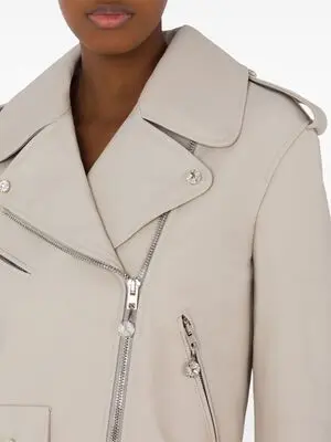 Moschino Leather Biker Jacket