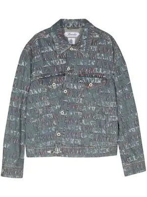 LANVIN X Future Stamp-effect Denim Jacket