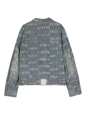 LANVIN X Future Stamp-effect Denim Jacket