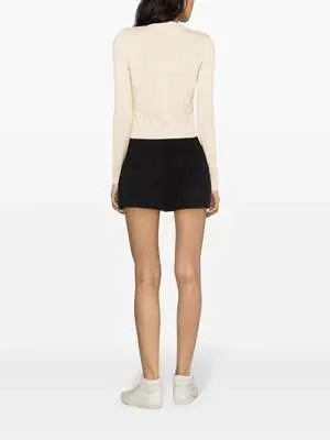 Palm Angels Logo-embroidered Cropped Cardigan