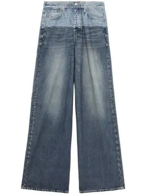 Rag & Bone Panelled Wide-leg Jeans