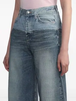 Rag & Bone Panelled Wide-leg Jeans