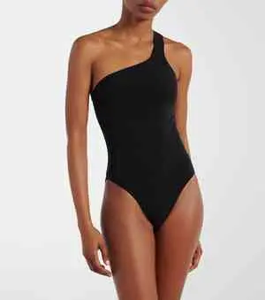 Isabel Marant Sage One-shoulder Swimsuit - Black