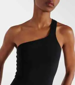Isabel Marant Sage One-shoulder Swimsuit - Black