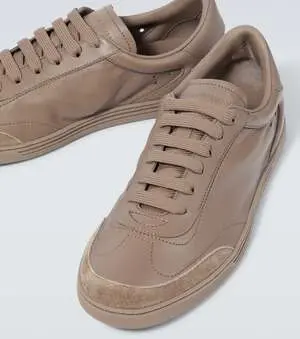 Dolce & Gabbana Saint Tropez Leather Sneakers - Neutrals