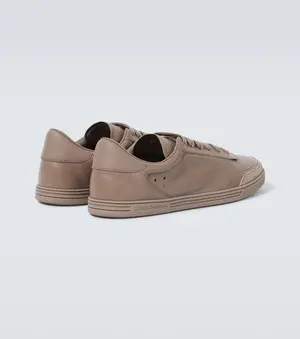 Dolce & Gabbana Saint Tropez Leather Sneakers - Neutrals