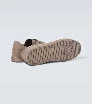 Dolce & Gabbana Saint Tropez Leather Sneakers - Neutrals