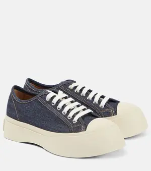 Marni Marni Denim Platform Sneakers Blue