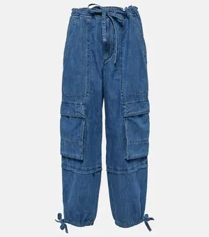 MARANT ETOILE Ivy Mid-rise Cargo Pants - Blue