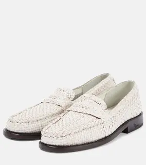 Marni Woven Leather Loafers