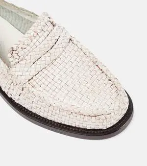 Marni Woven Leather Loafers