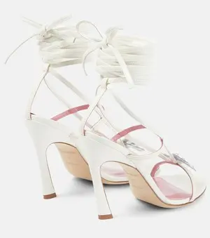 Blumarine Butterfly 105 Leather Sandals
