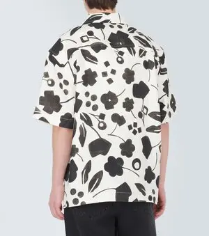 Jacquemus Jean Printed Linen Shirt - Multicoloured
